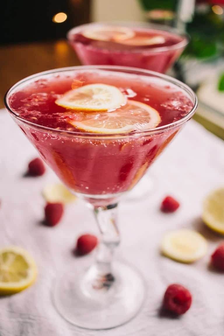 Pomegranate and Raspberry Cocktail Recipe — A Full Living