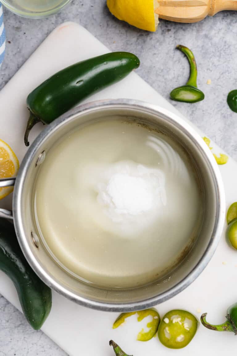 Jalapeño Simple Syrup Recipe — 4 Ingredients ONLY