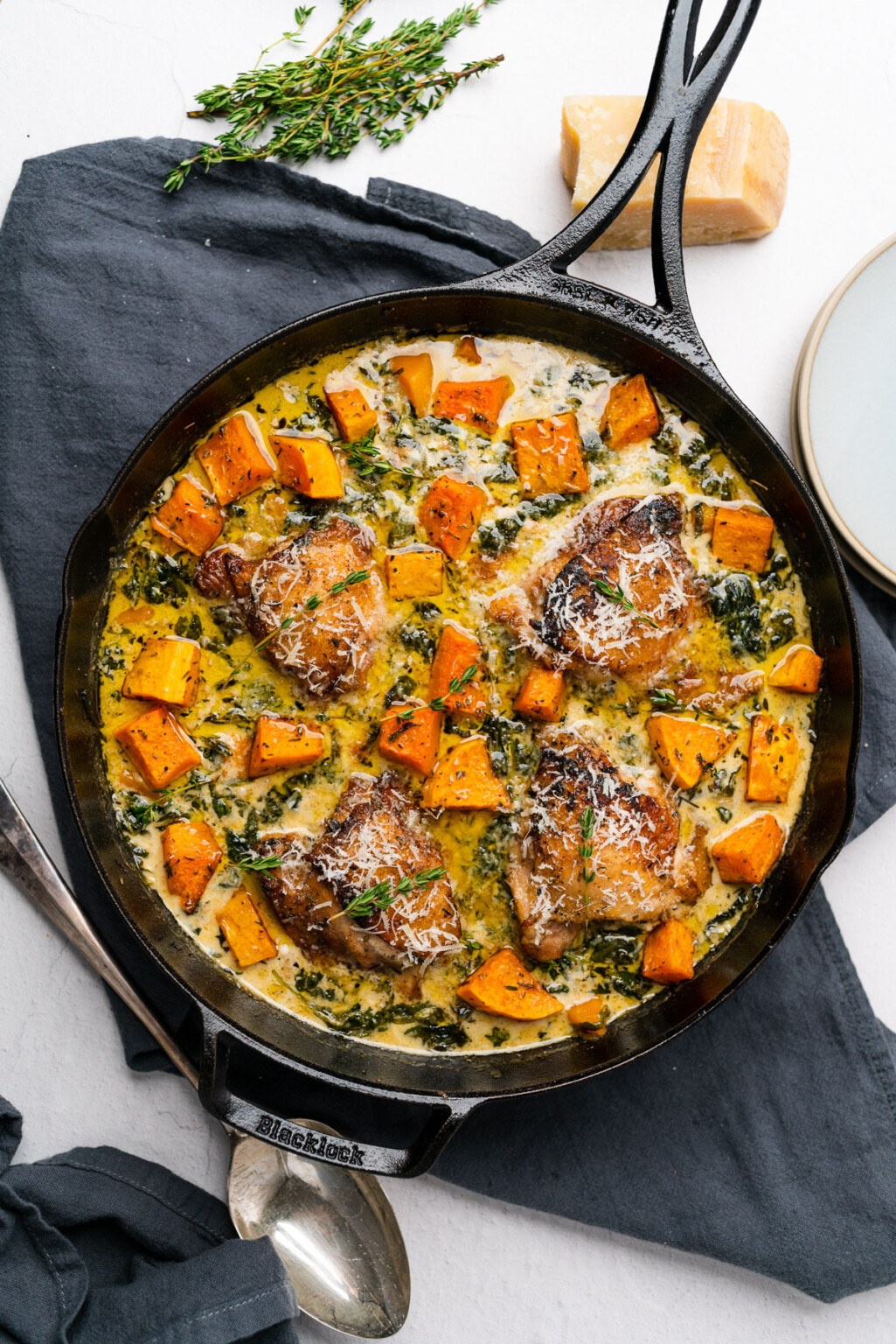 Chicken and Butternut Squash Skillet Recipe — A Full Living