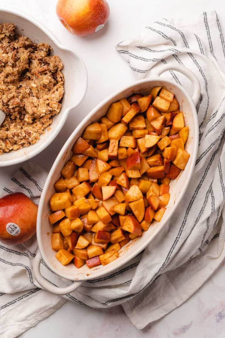 Sugar Free Apple Crisp (Gluten Free, Low Carb) - A Full Living