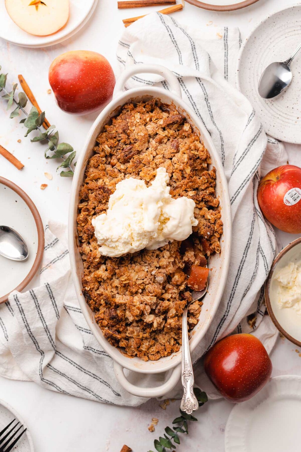 Sugar Free Apple Crisp (Gluten Free, Low Carb) - A Full Living