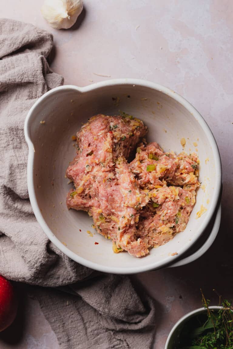 Savory Baked Pork Sausage Stuffed Apples - A Full Living