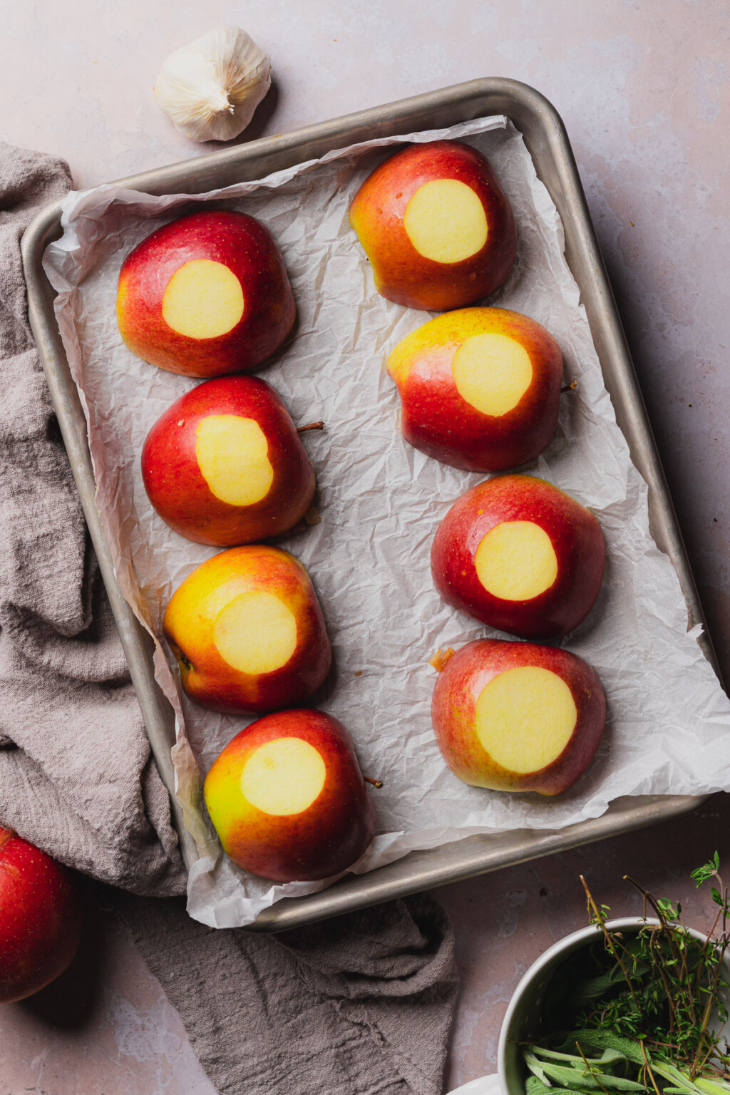 Savory Baked Pork Sausage Stuffed Apples - A Full Living