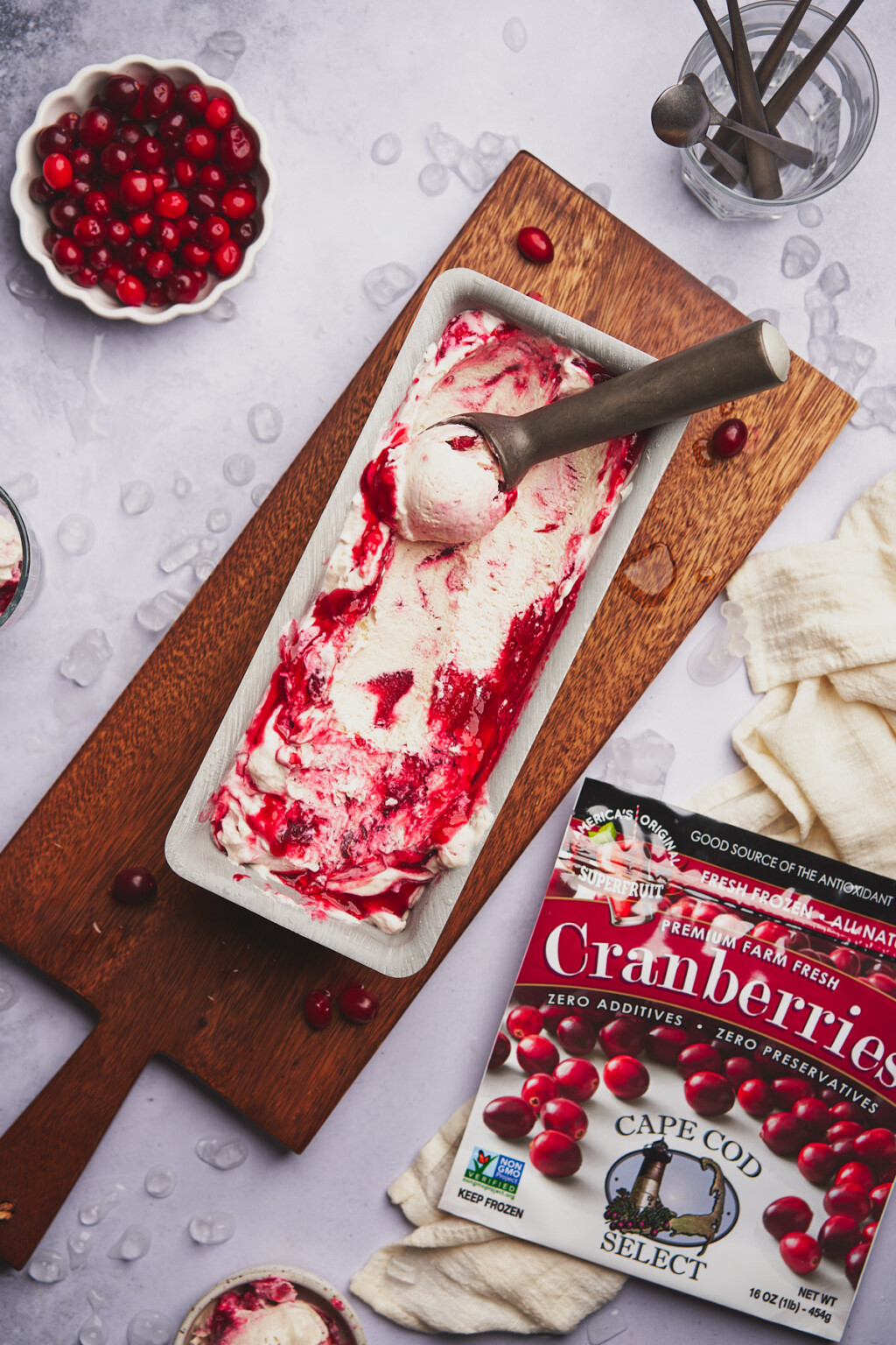 Sugar Free Cranberry Ice Cream No Churn Recipe - A Full Living
