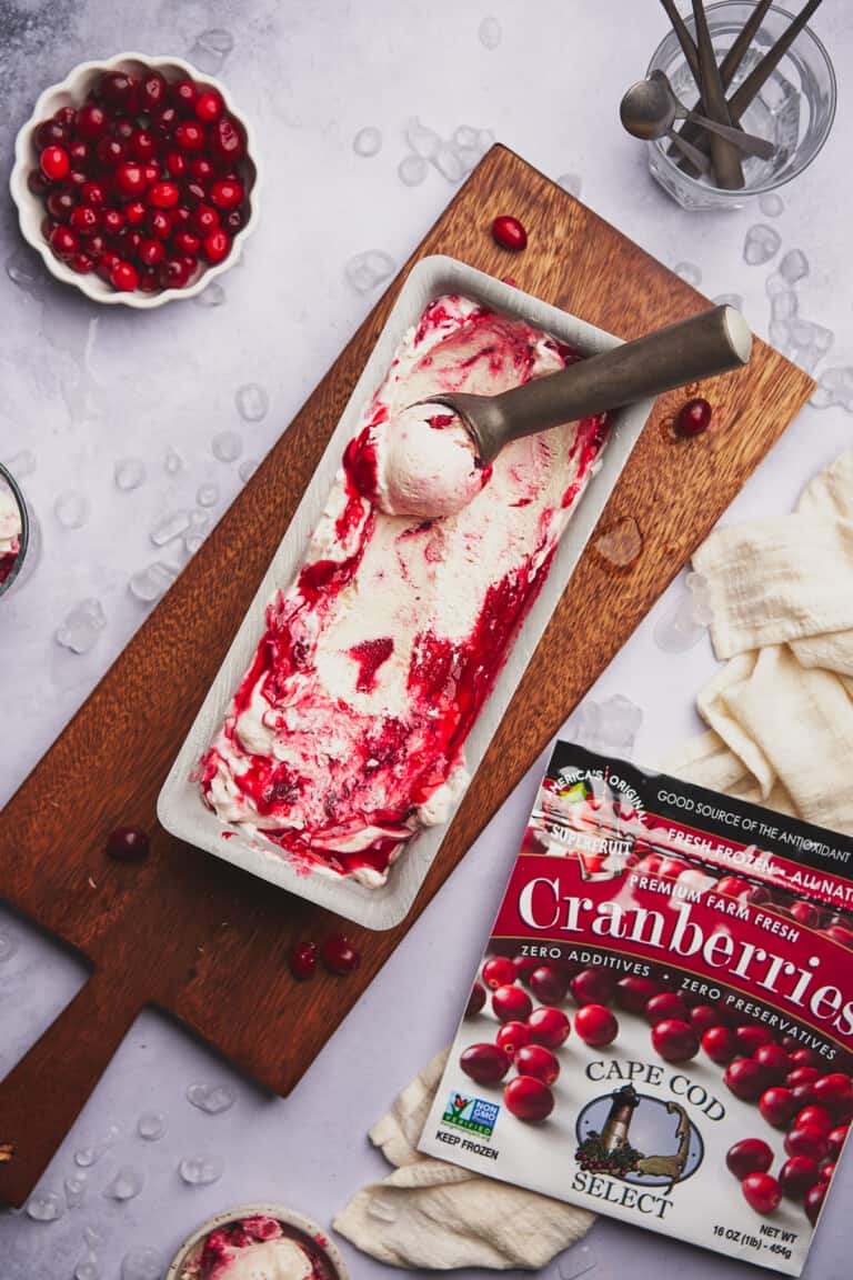 Sugar Free Cranberry Ice Cream No Churn Recipe - A Full Living