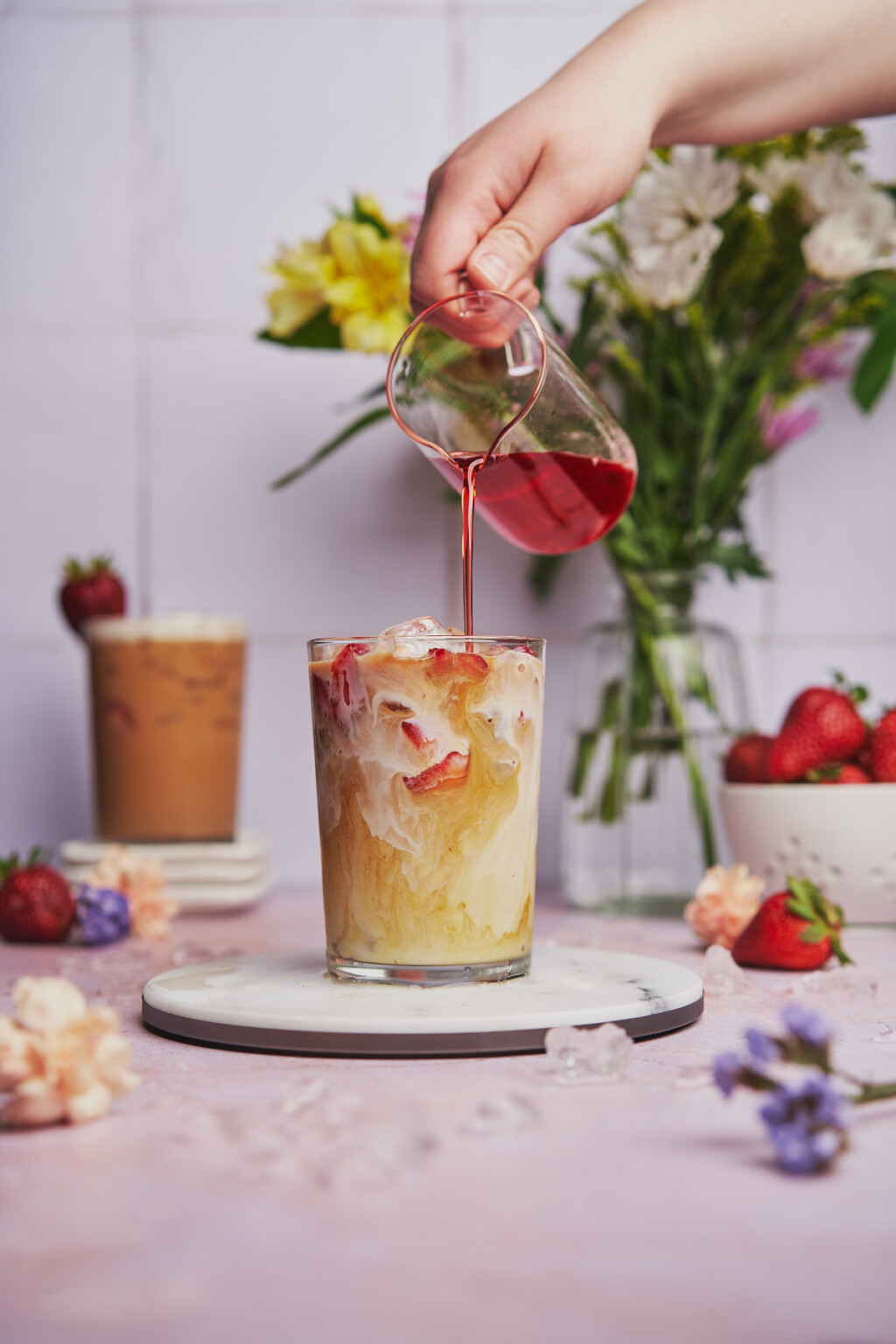 Strawberry Latte - A Full Living