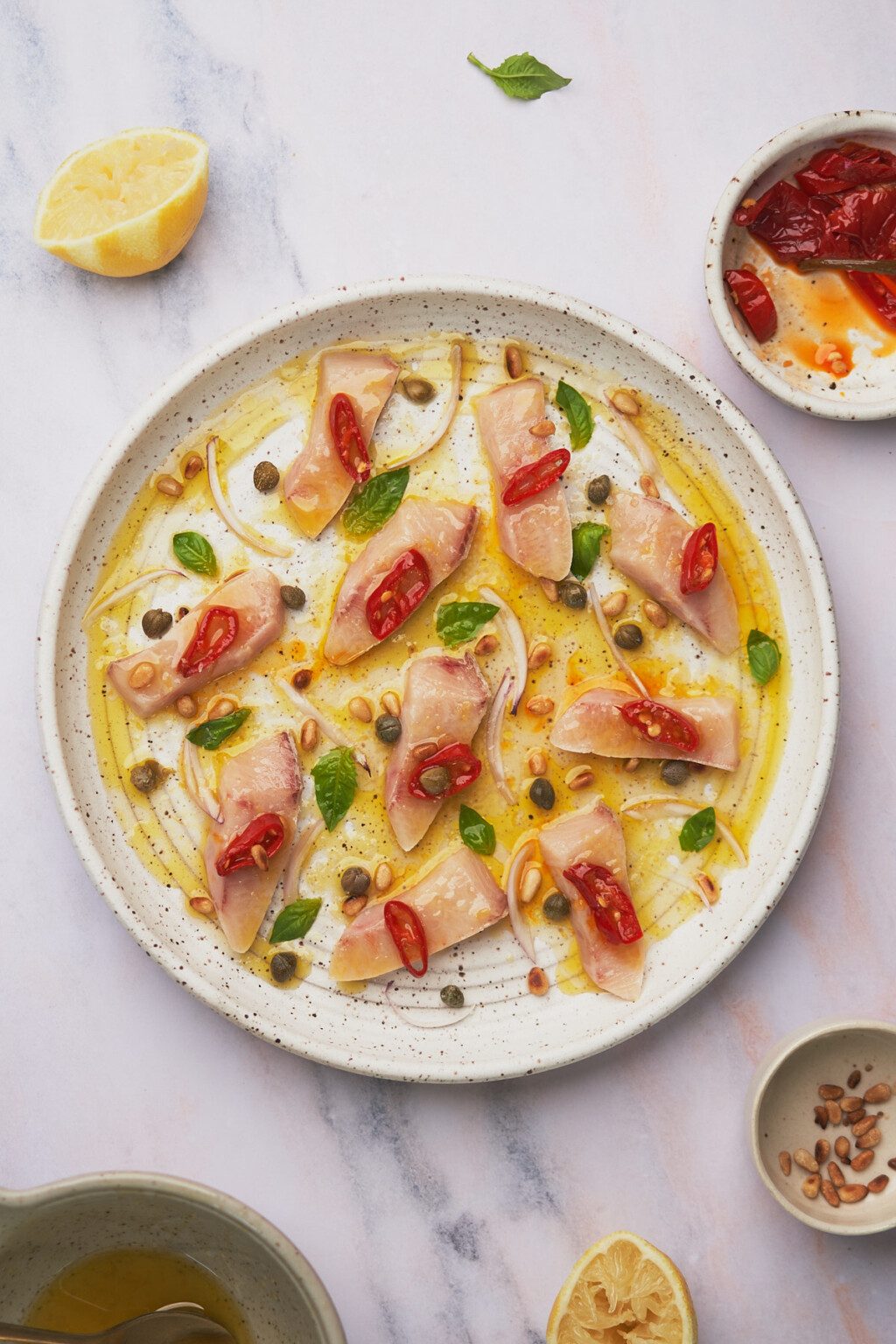 Hamachi Crudo (Yellowtail Carpaccio) - A Full Living
