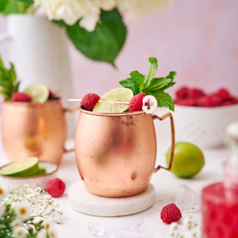 Raspberry Mule Cocktail Recipe - A Full Living