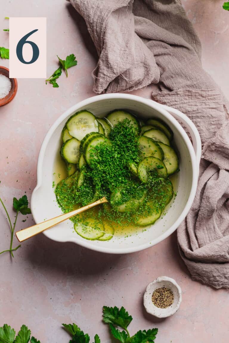 Agurksalat - Norwegian Cucumber Salad - A Full Living