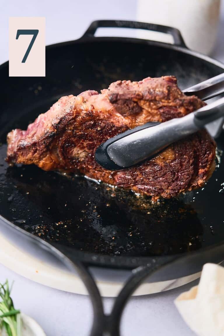 How to Cook a Ribeye Steak in a Cast Iron Skillet - A Full Living