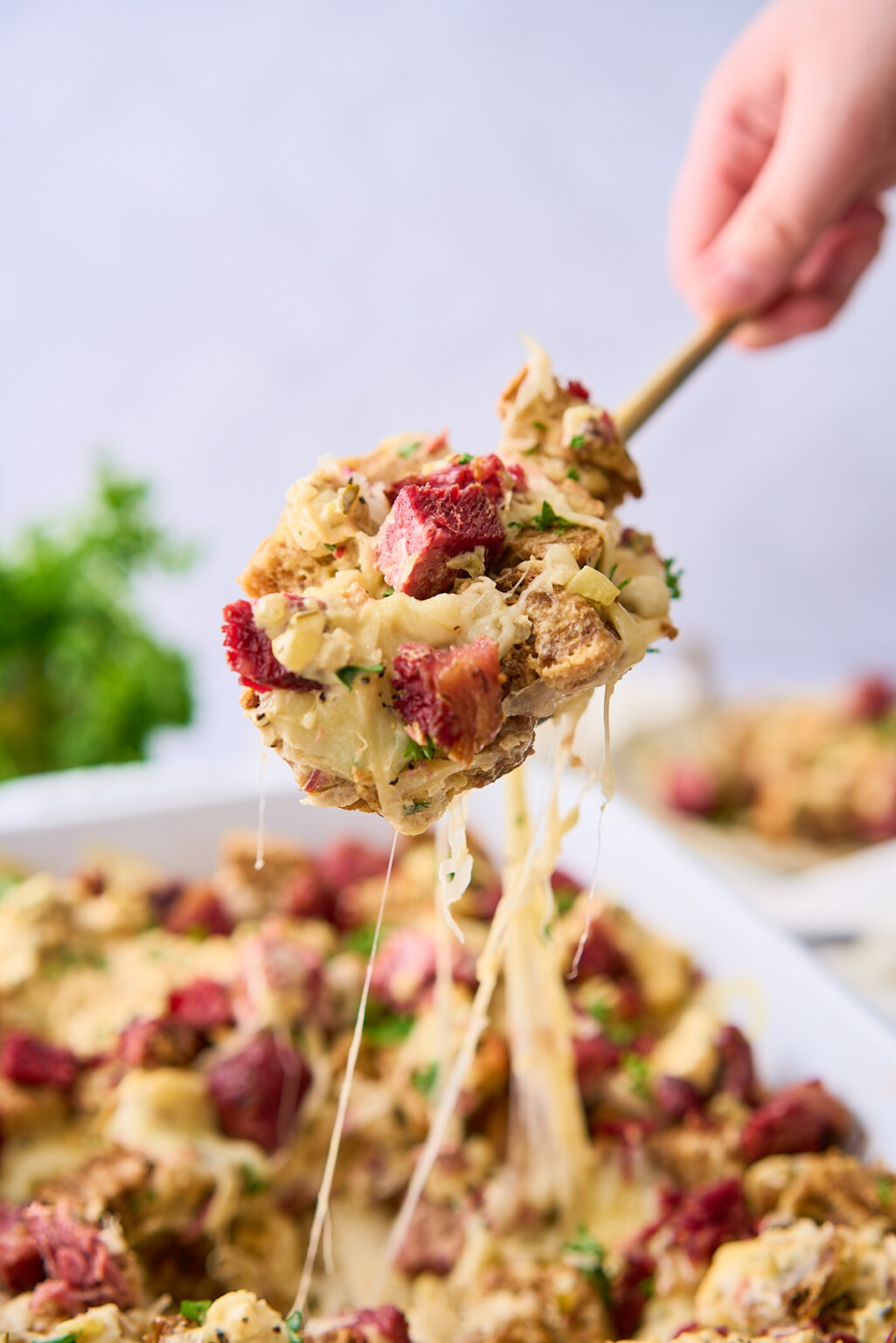 Reuben Casserole with Rye Bread - A Full Living