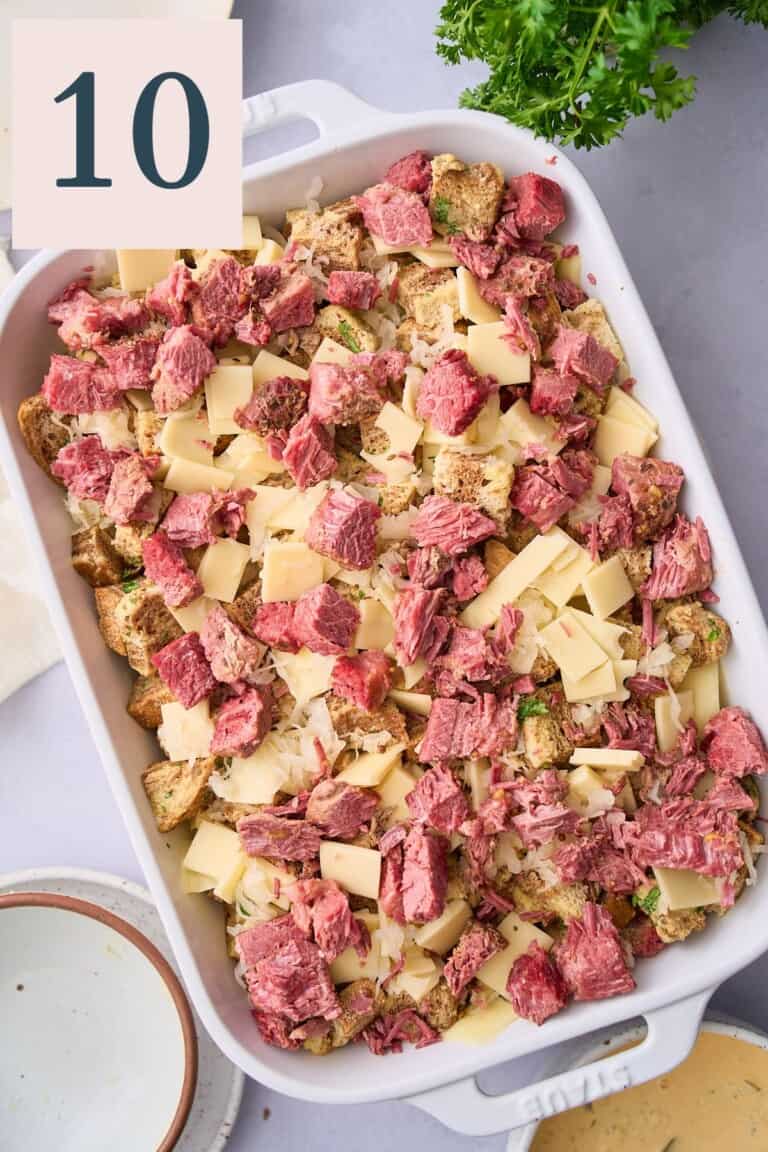 Reuben Casserole with Rye Bread - A Full Living