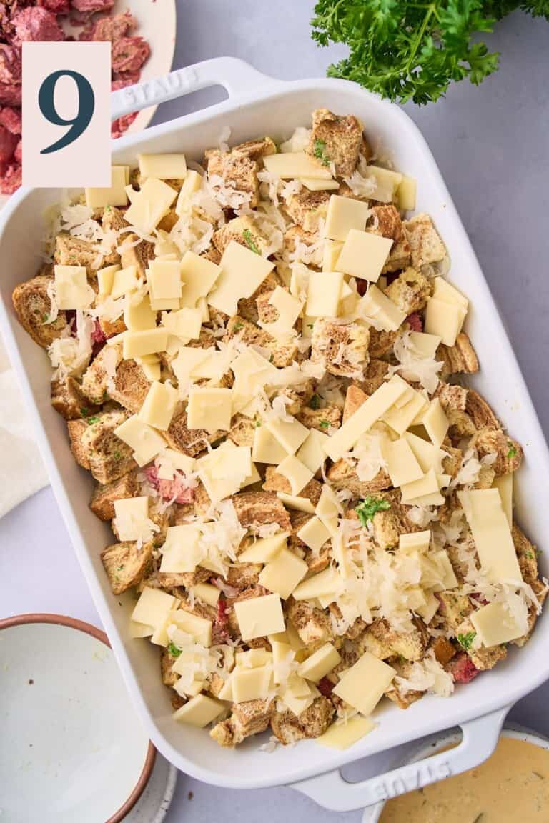 Reuben Casserole with Rye Bread - A Full Living