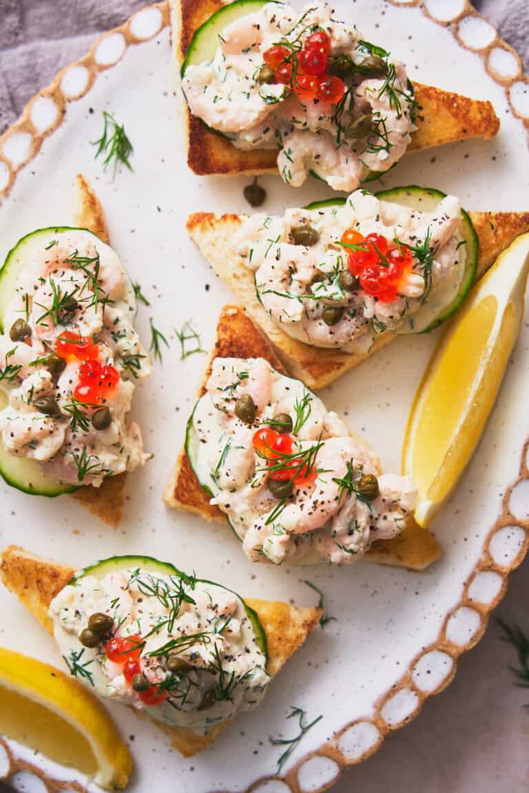 Swedish Shrimp Toast (Toast Skagen) - A Full Living