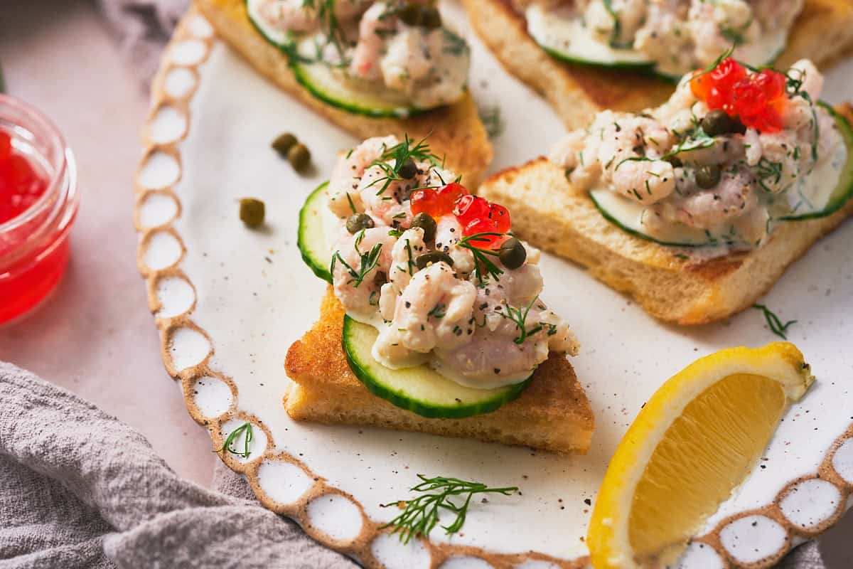 Swedish Shrimp Toast (Toast Skagen) - A Full Living
