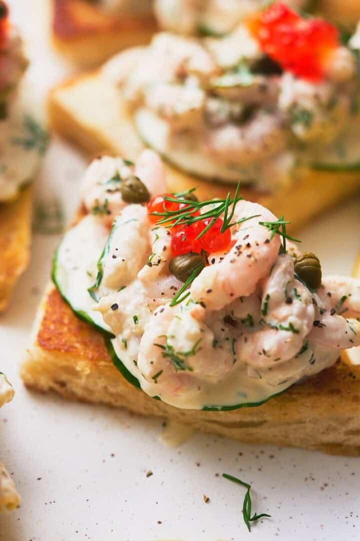 Swedish Shrimp Toast (Toast Skagen) - A Full Living