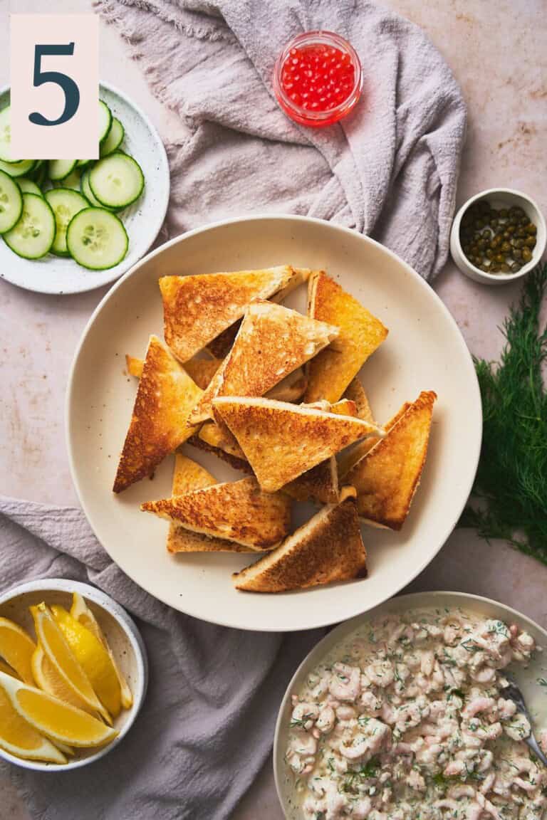 Swedish Shrimp Toast (Toast Skagen) - A Full Living