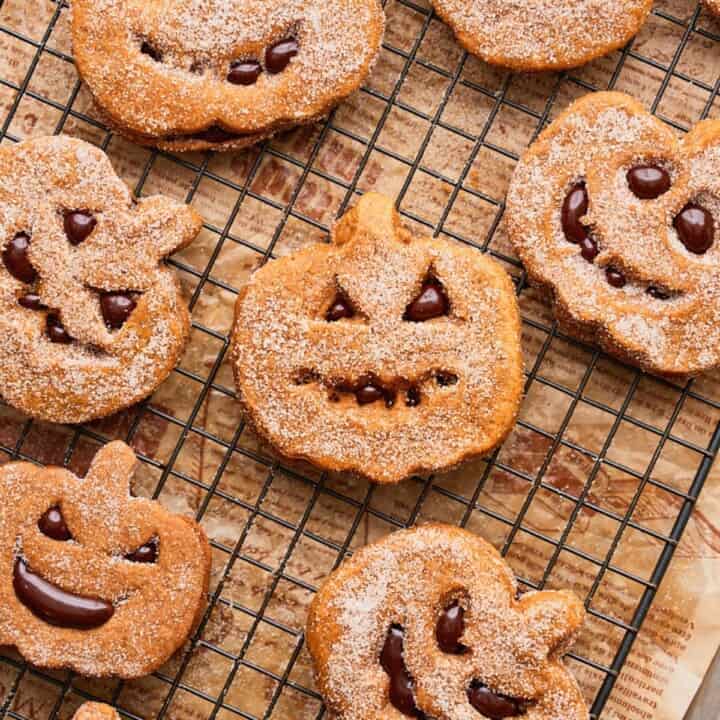 Halloween Pumpkin Cookies - A Full Living