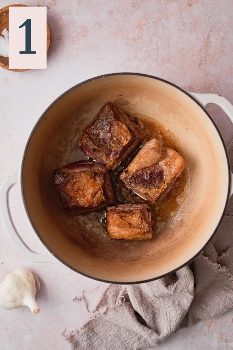 Beef Short Rib Ragu with Creamy Parmesan Polenta - A Full Living