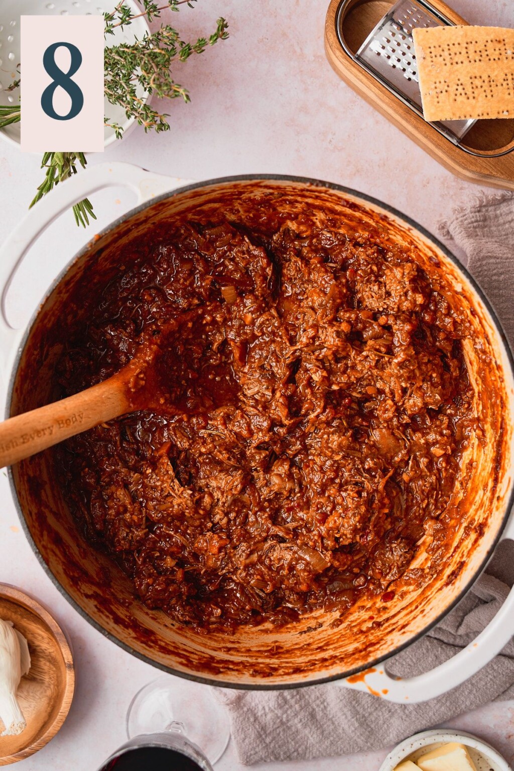 Beef Short Rib Ragu with Creamy Parmesan Polenta - A Full Living