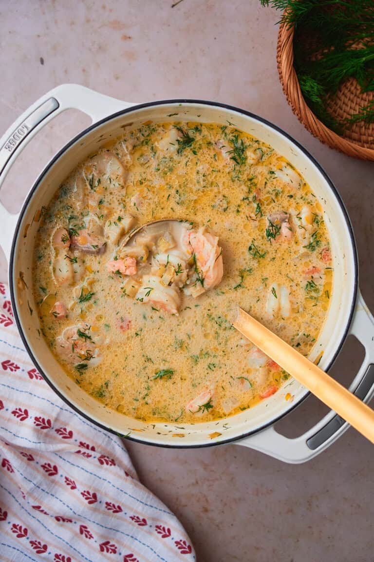 Creamy Norwegian Fish Soup (Fiskesuppe Recipe) - A Full Living