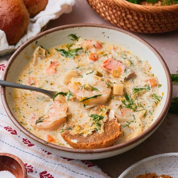 Danish Fiskesuppe Seafood Soup Recipe