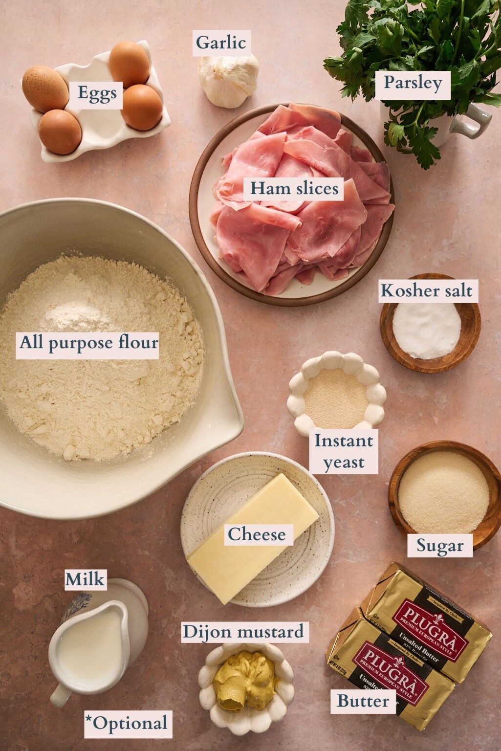 Ham and Cheese Rolls with Garlic Butter - A Full Living