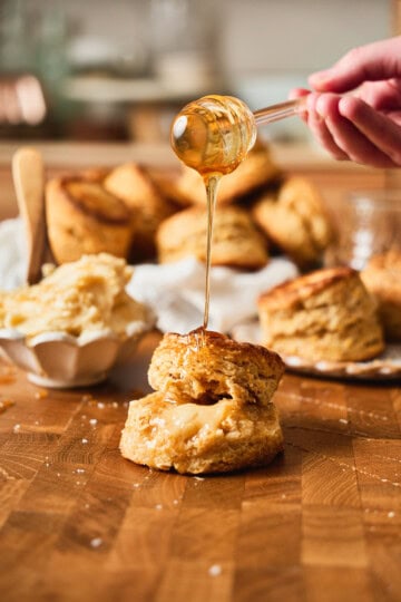 Buttermilk Cornbread Biscuit Recipe (Flaky with Cornmeal!) - A Full Living